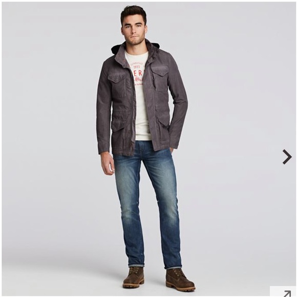 Timberland | Jackets & Coats | Timberland M65 Gray Fade Jacket Xl ...